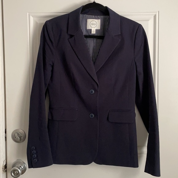 1901 | Jackets & Coats | 91 Navy Twill Blazer | Poshmark